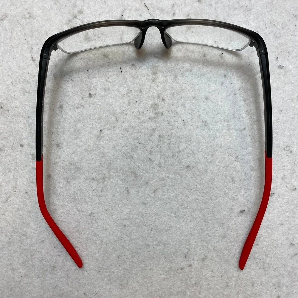 Nike | Accessories | Nike 736af N 65 Eyeglasses Matte Black Red ...